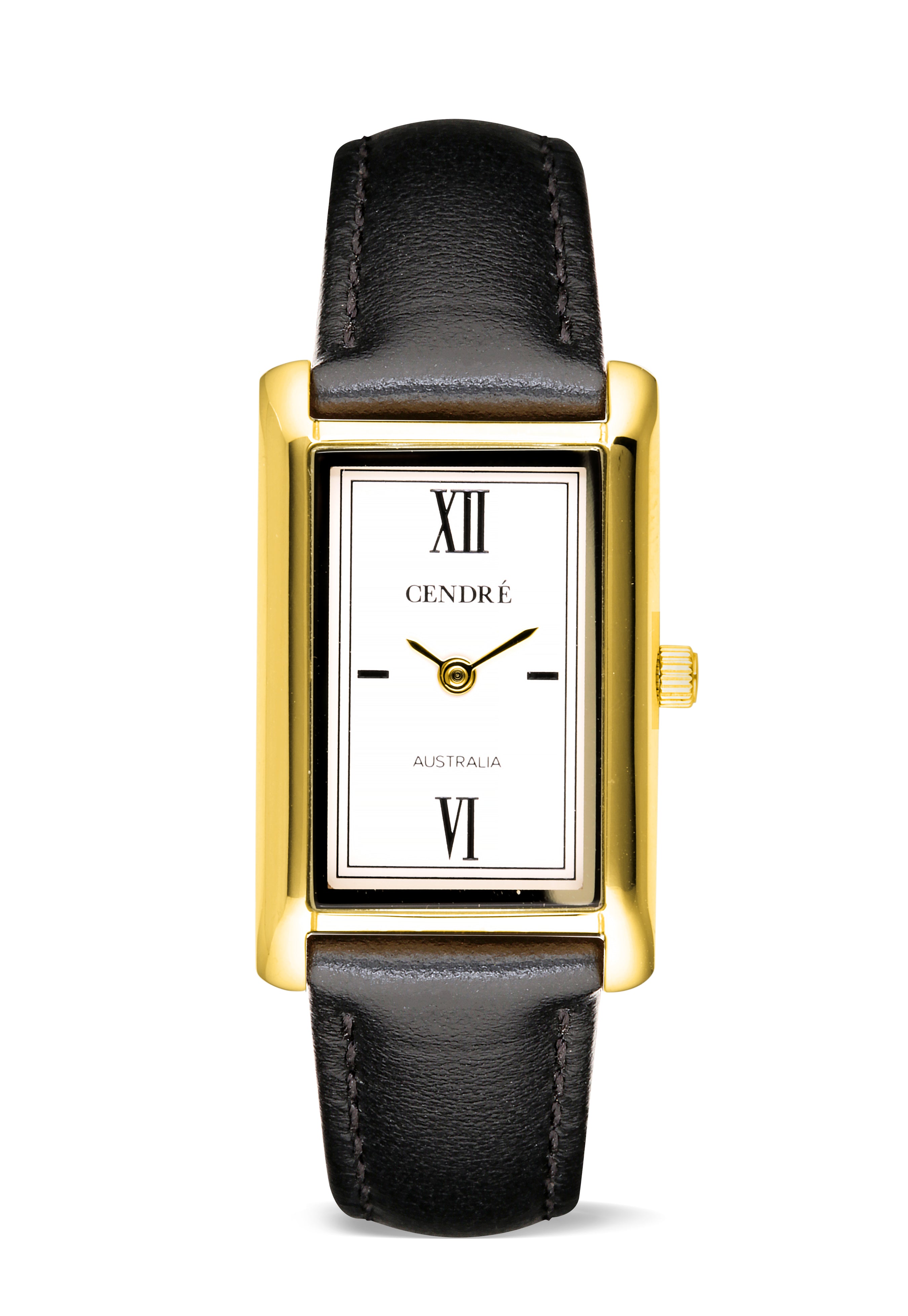 Kelly Watch | White | Black Smooth – CENDRÉ